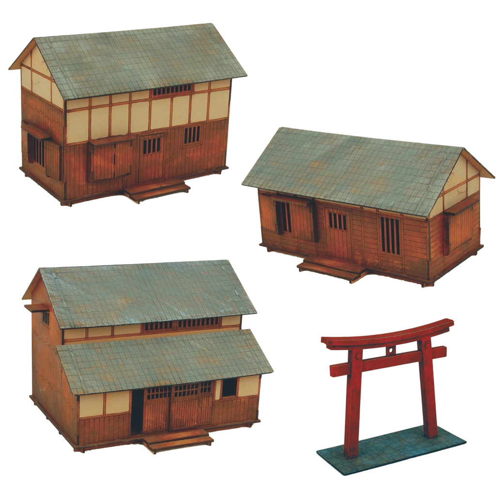 Feudal Japan Village Terrain Bundle – Warlord Games UK