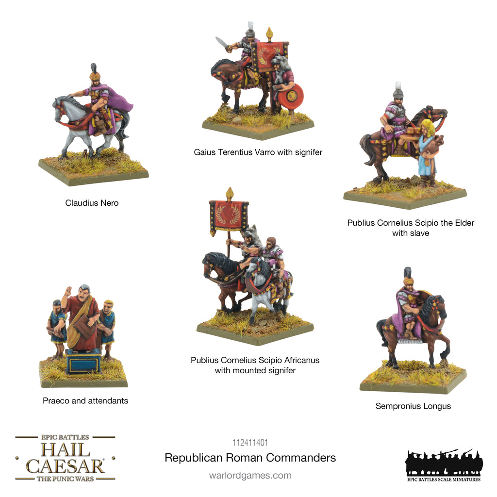 Hail Caesar Epic Battles: Republican Roman commanders – Warlord Games UK