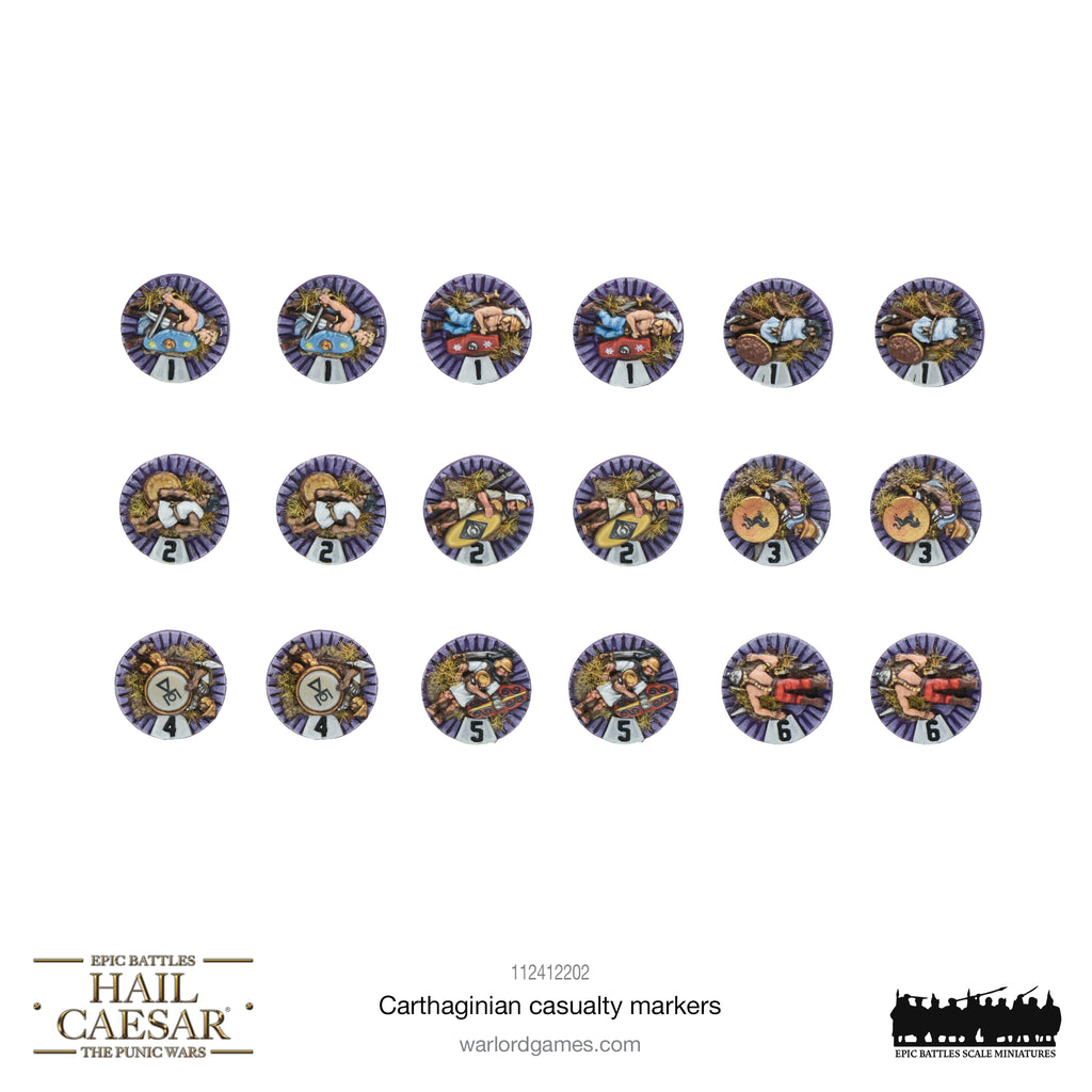 Hail Caesar Epic Battles: Carthaginian casualty markers – Warlord Games UK