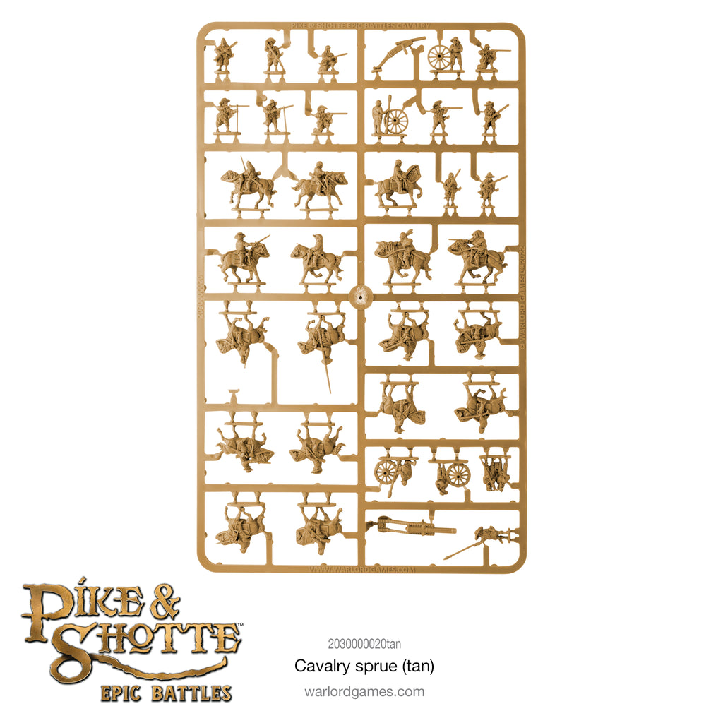 Pike & Shotte Epic Battles cavalry sprue (tan) – Warlord Games UK