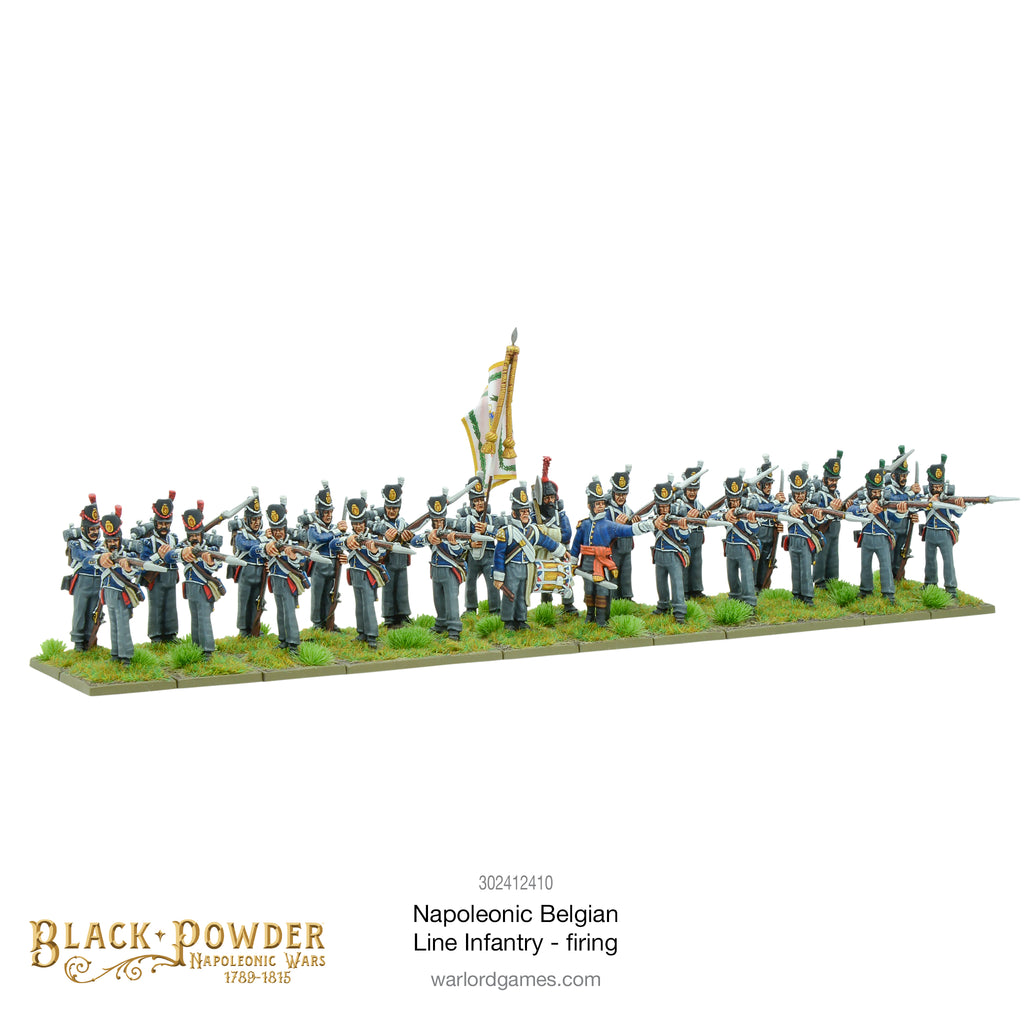 Napoleonic Belgian Line Infantry firing – Warlord Games UK