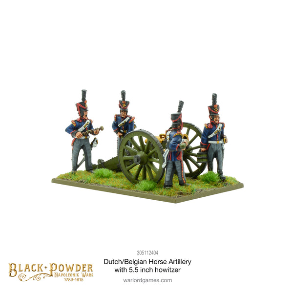 Napoleonic Dutch-Belgian Horse Artillery with 5.5-inch howitzer ...