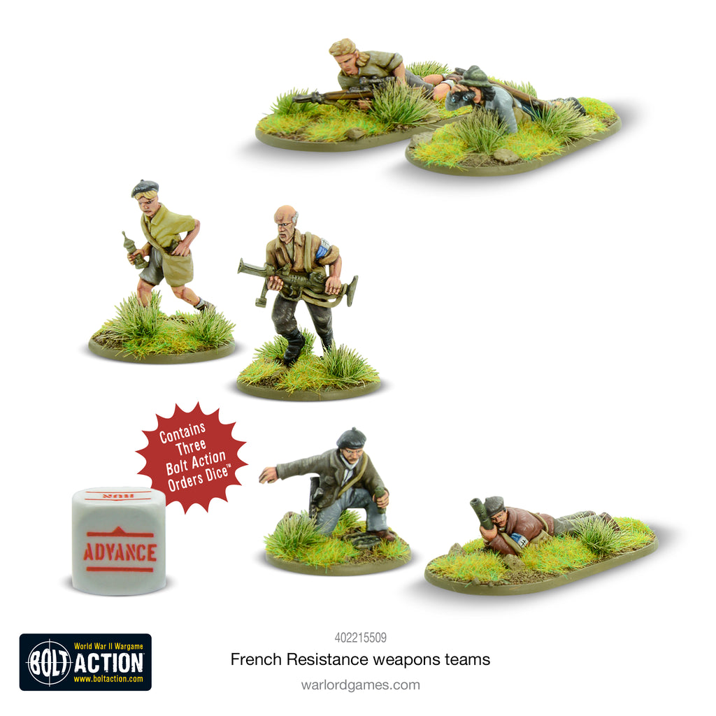 French Resistance weapons teams – Warlord Games UK
