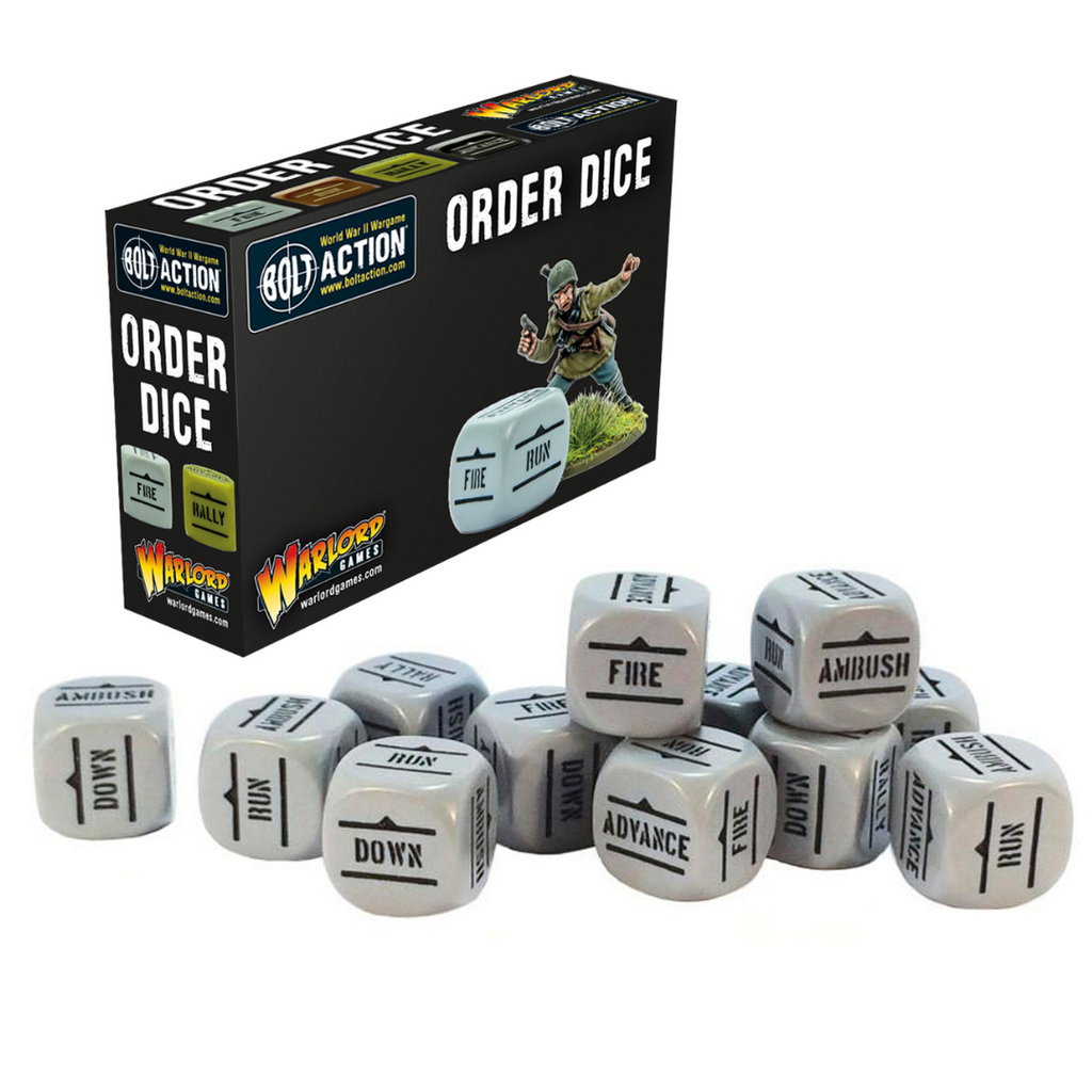 Bolt Action: Orders Dice Pack - Grey - Medals Reward – Warlord Games UK