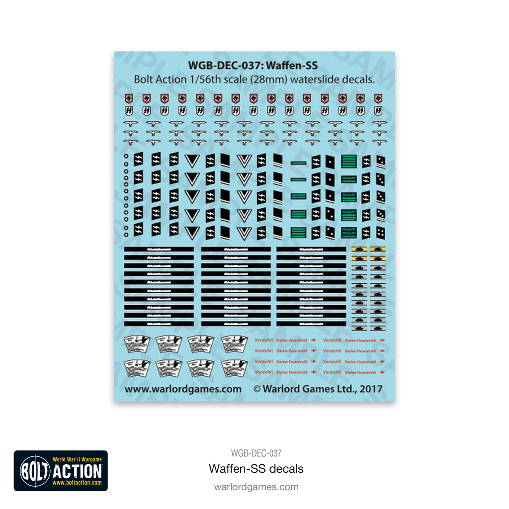 Waffen-SS decals – Warlord Games UK