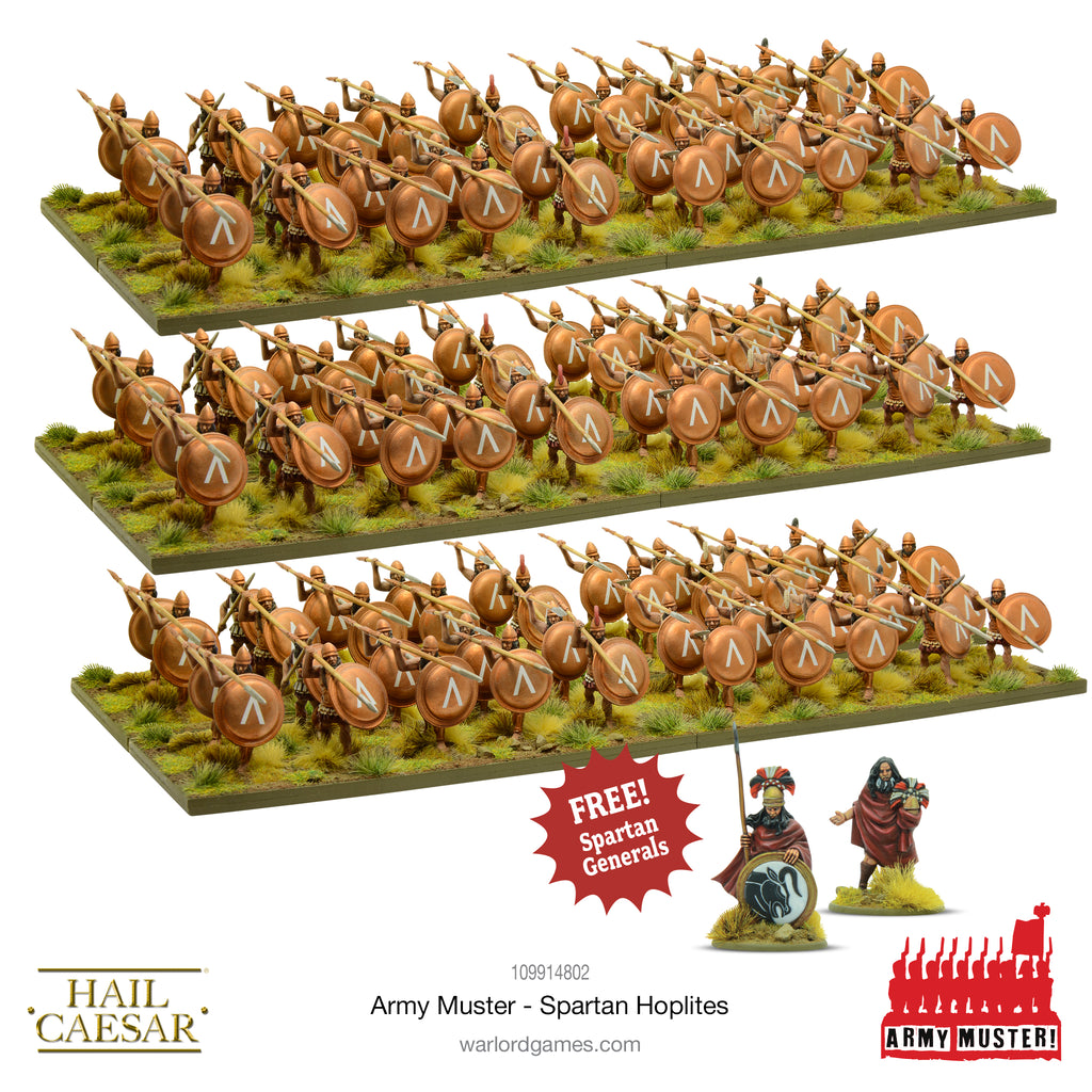 Army Muster: Spartan Hoplites – Warlord Games UK