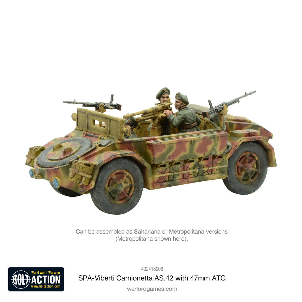 SPA-Viberti Camionetta AS. 42 with 47mm ATG – Warlord Games UK