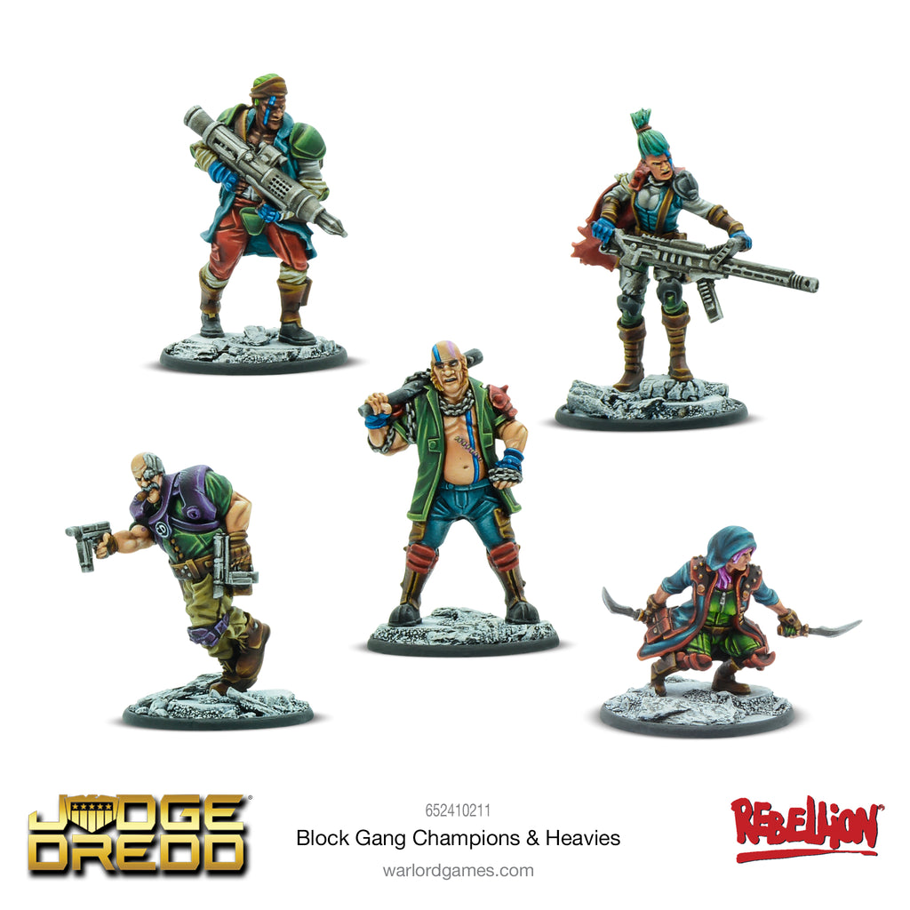 Judge Dredd: Block Gang Champions & Heavies – Warlord Games Ltd