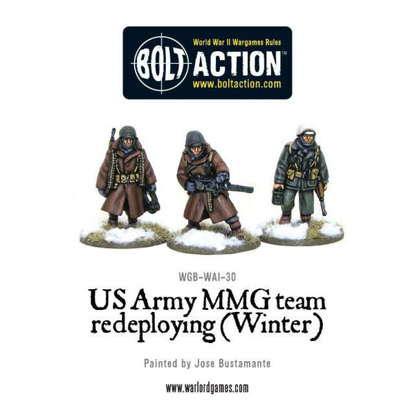 US Army MMG team (Winter) - Redeploying – Warlord Games Ltd