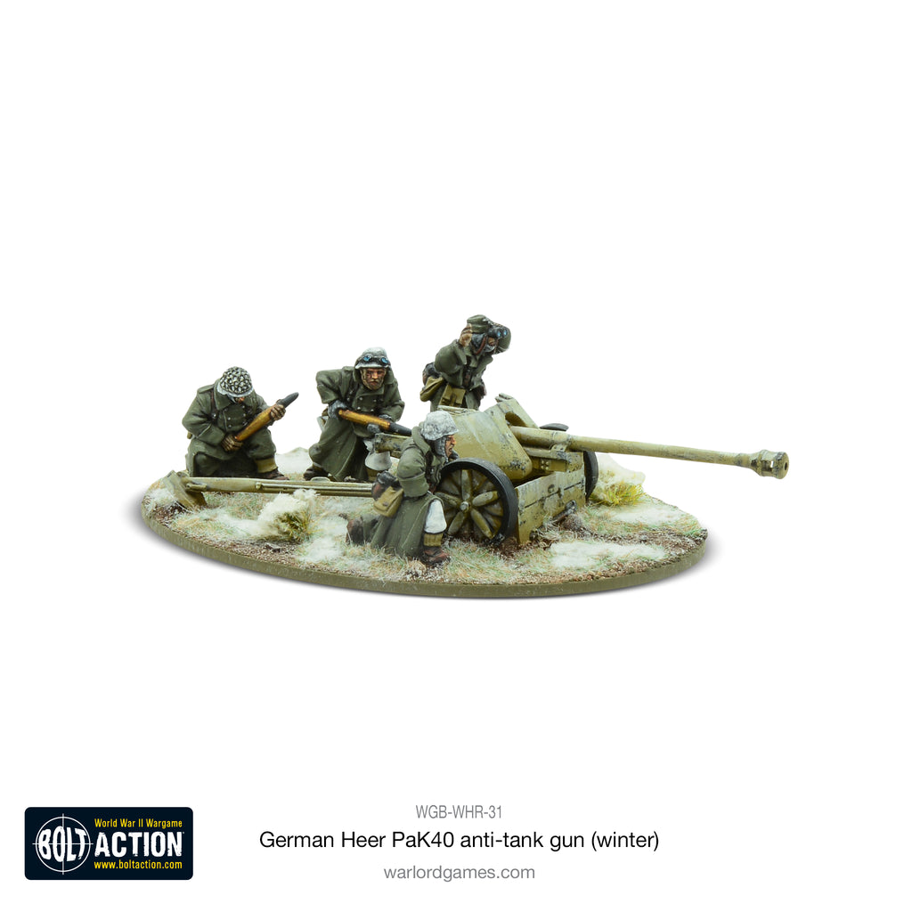German Heer 75mm Pak 40 anti-tank gun (Winter) – Warlord Games UK