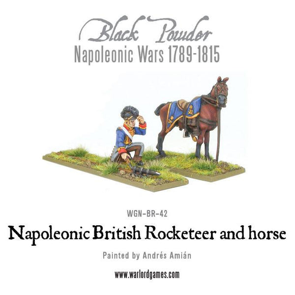 Napoleonic British Rocketeer with horse – Warlord Games Ltd