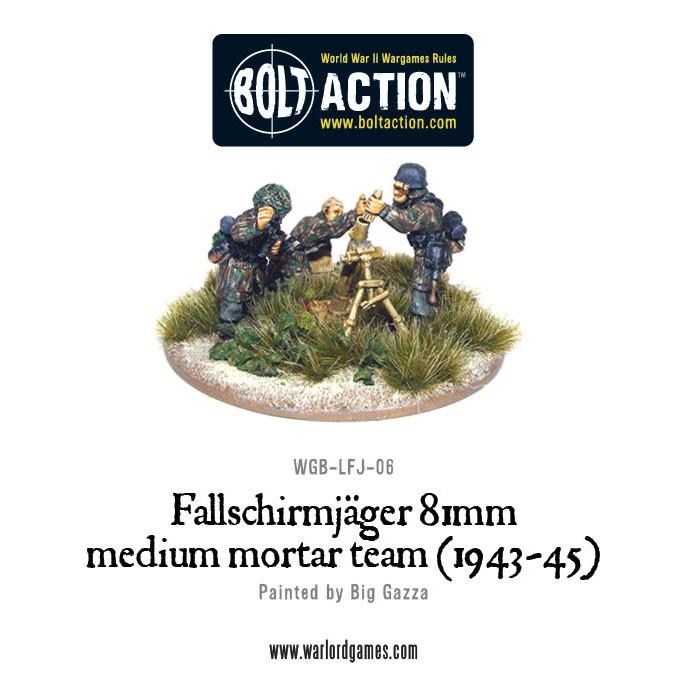 Fallschirmjager 81mm medium mortar team (1943-45) – Warlord Games UK